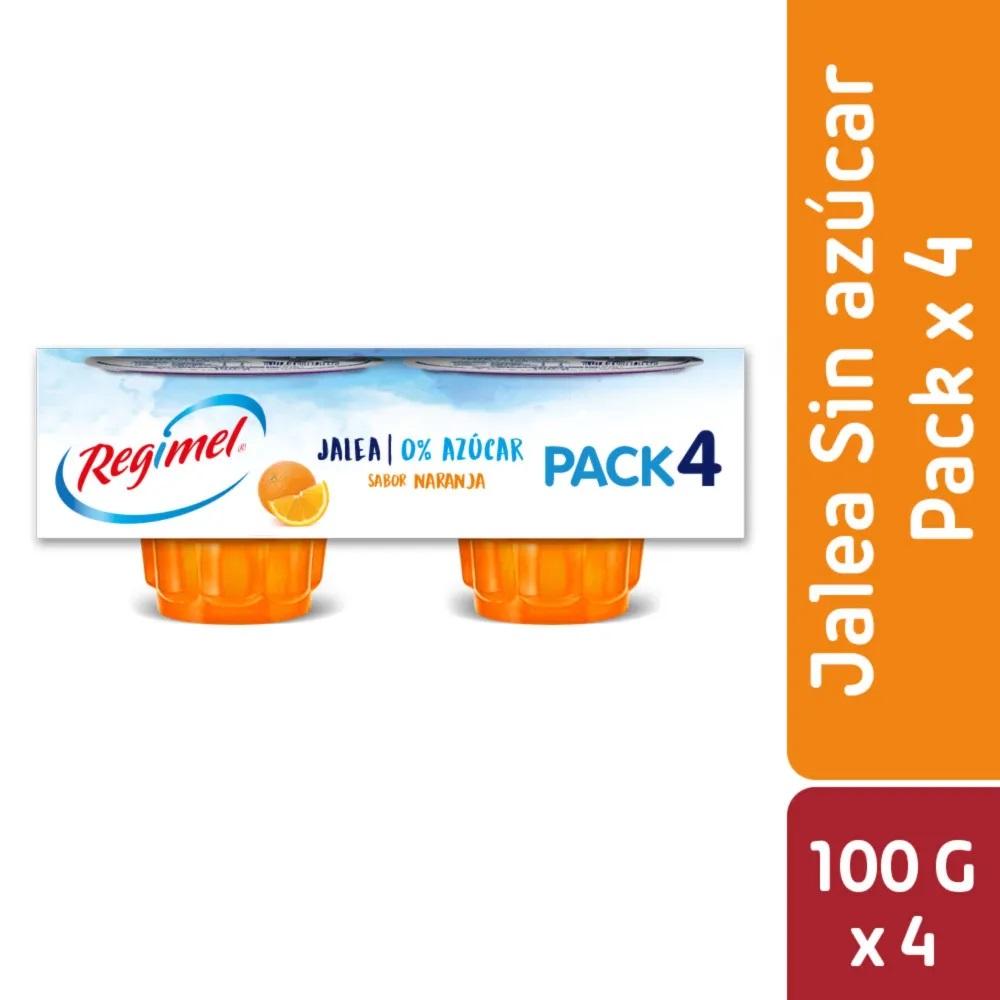 Pack Jalea Regimel naranja 4 un de 100 g | Unimarc